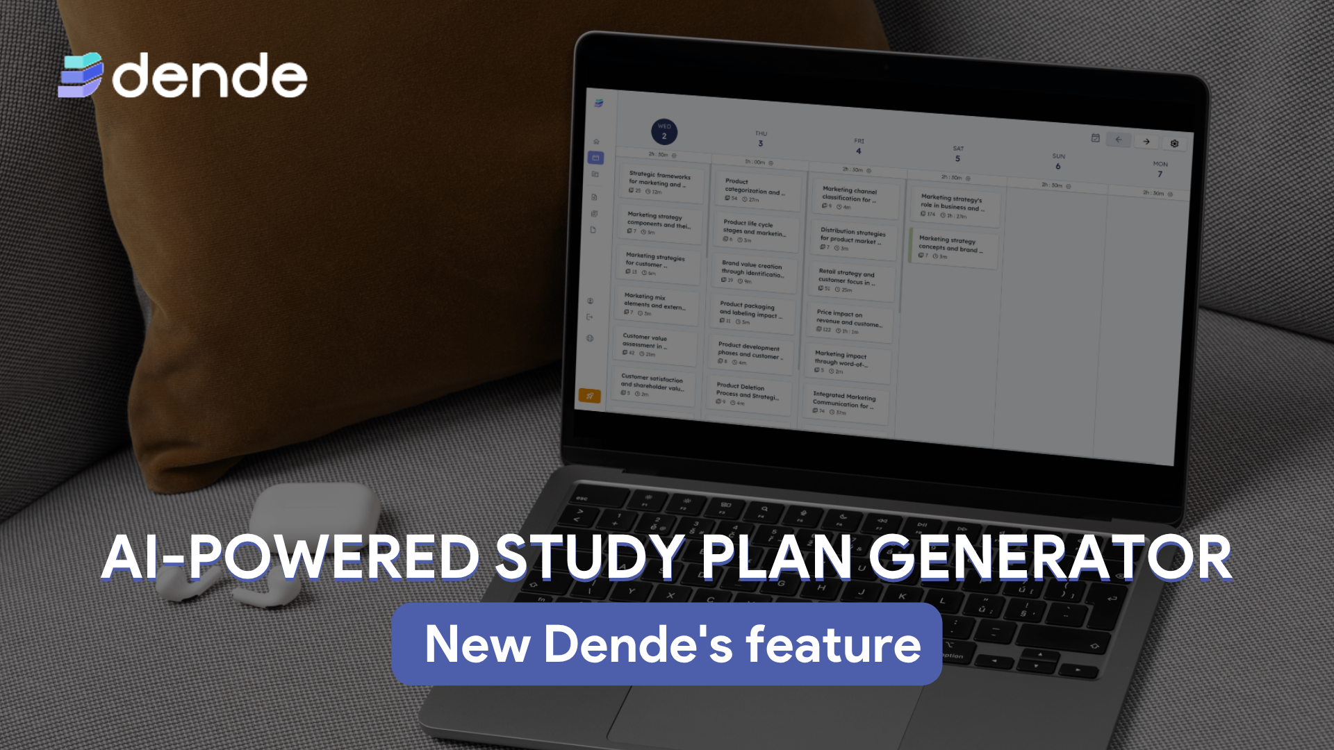 AI-powered study plan generator: new Dende's feature
